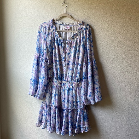 Buddy Love | Dresses | Buddy Love Zozo Dress In Blue Purple Swirl ...